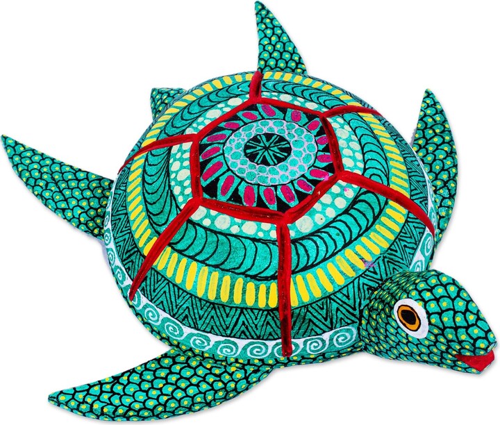 Novica Handmade Serene Turtle Wood Alebrije Sculpture - ShopStyle Figurines
