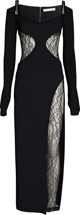 Dion Lee Composite Lace Crepe Midi Dress - ShopStyle
