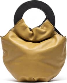 Tracey Neuls LOOPY BAG Tomatillo | Reversible Green Leather Handbag ...