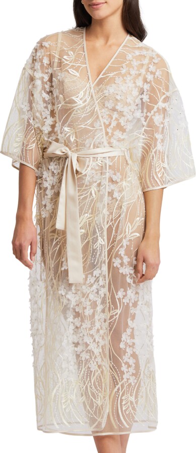 Rya Collection Kiss Flower Appliqué Robe - ShopStyle