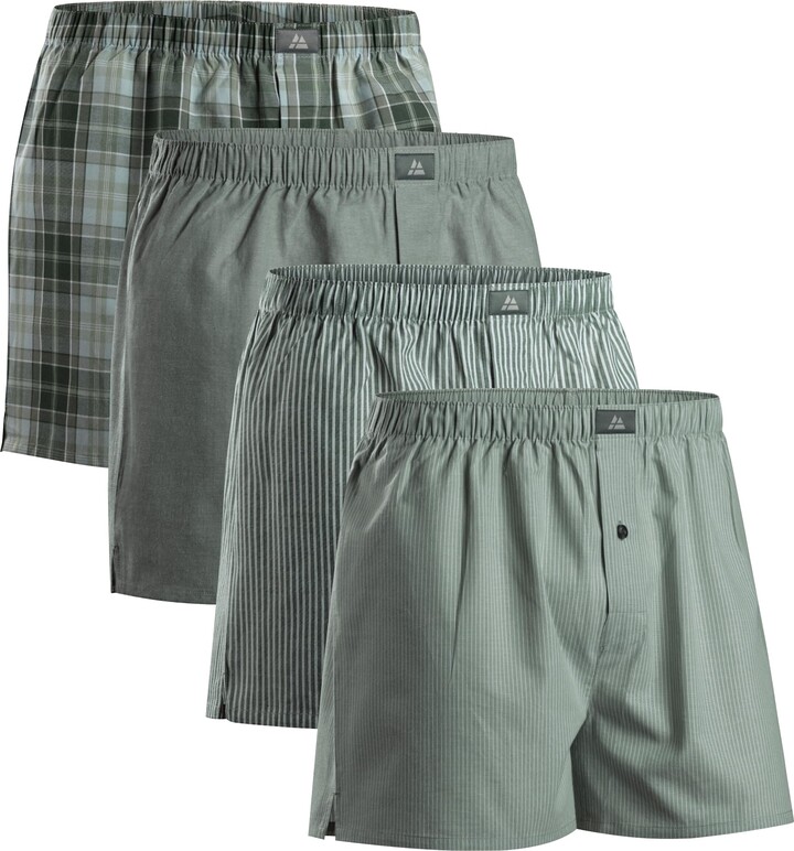 DANISH ENDURANCE 4 Pack Woven Boxer Shorts for Men - ShopStyle