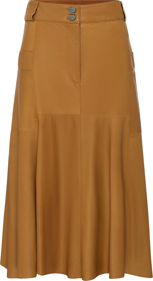 West 14Th Women's Neutrals Hudson High-Rise Skirt Toasty Caramel ...