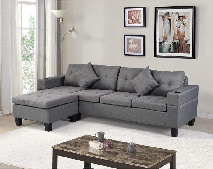 Penifun Sectional Sofa Set for Living Room with L Shape Lounge - ShopStyle