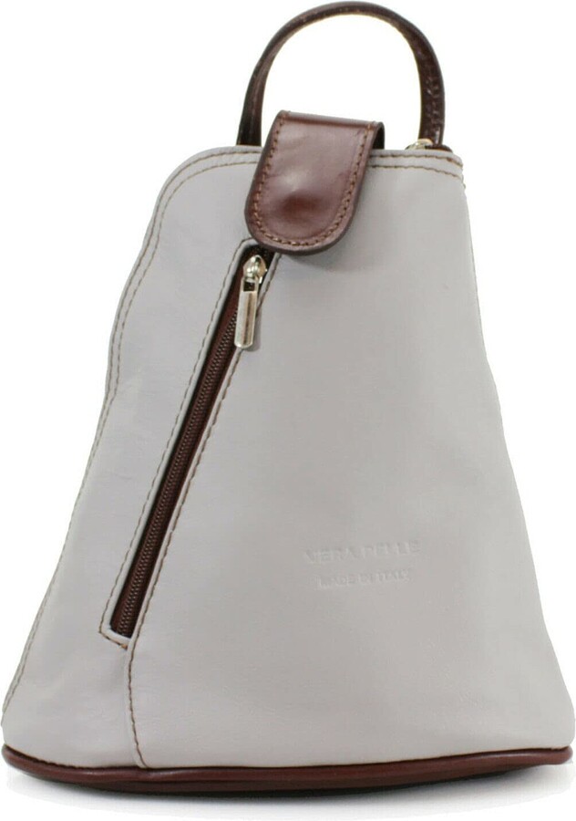 clicktostyle Vera Pelle Ladies Leather Backpack Women Shoulder Rucksack ...