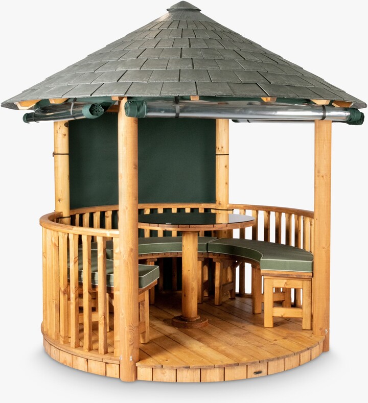 Breeze House Mara Slate Effect Tile Roof Circular Gazebo - ShopStyle Decor