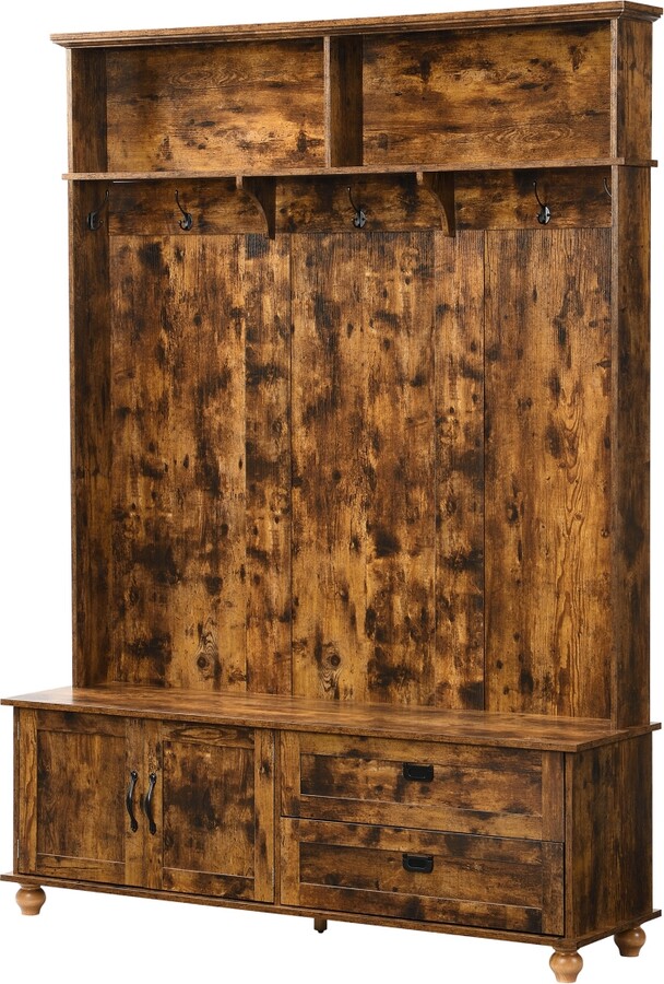 Simplie Fun Modern Hall Tree with Storage and Mudroom Bench - ShopStyle ...