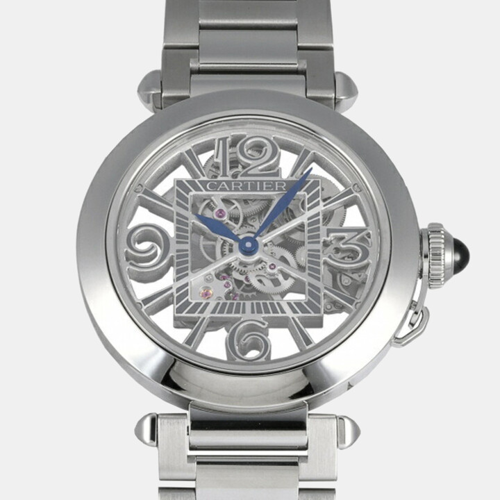 Cartier Transparent Stainless Steel Pasha WHPA0007 Automatic Men's ...