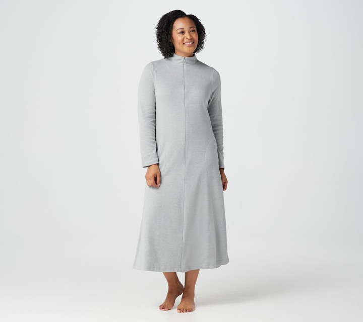 Stan Herman Cozy Brushed Interlock Step-In Zip Lounger - ShopStyle ...