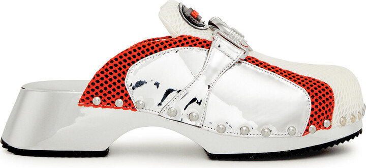 Ancuta Sarca Beetle Panelled Mesh Clogs - ShopStyle