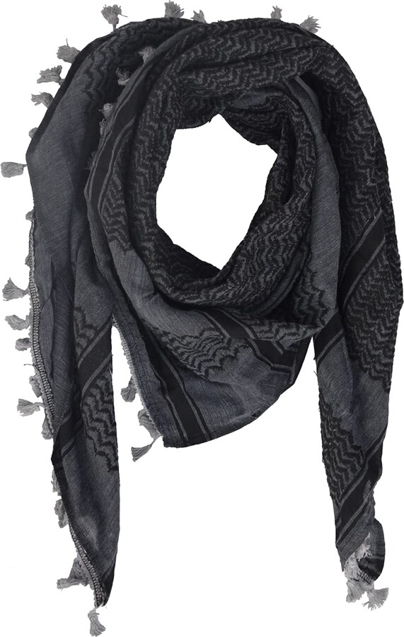 Hirbawi Premium Arabic Scarf 100% Cotton Shemagh Keffiyeh 47"x47" Arab ...