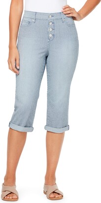 Gloria Vanderbilt Women's Plus Size Rail Straight Capri - ShopStyle ...