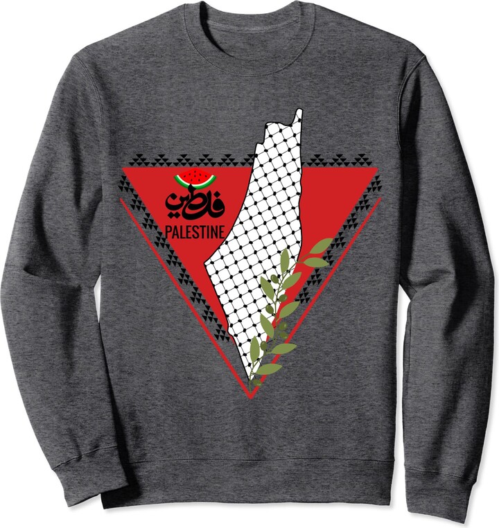 Palestine Gaza Map Palestinian Watermelon Keffiyeh Palestine Gaza ...