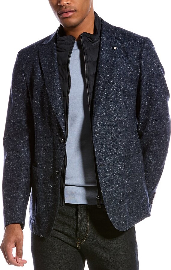 Boss Hugo Boss C-Hanry-Bib-A Wool-Blend Jacket - ShopStyle Sport Coats ...