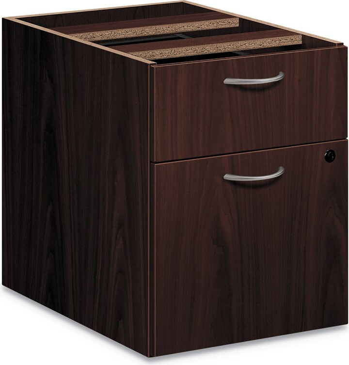 Hon Pedestal File Left/Right 2-Drawer: Box/File Legal/Letter Mahogany ...