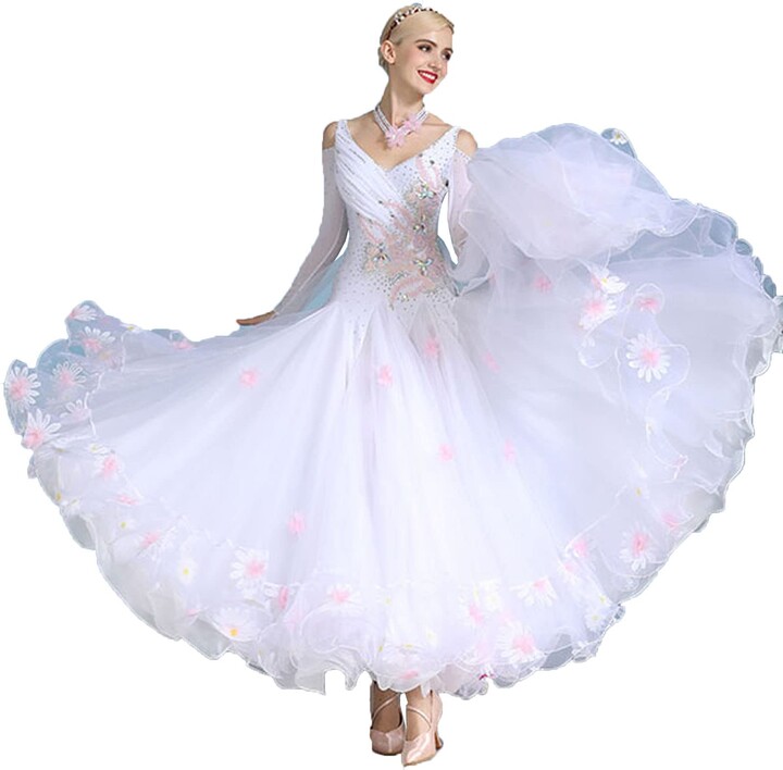 YDHTIZ Ballroom Dance Competition Dresses Standard Party Dance Costumes ...