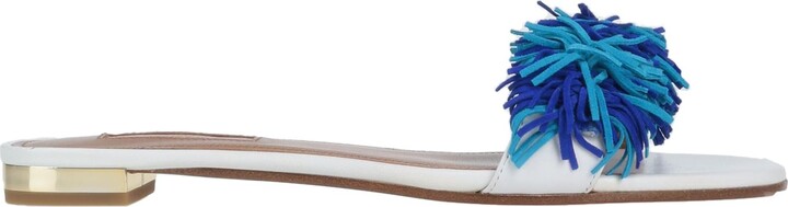 Aquazzura Sandals Azure - ShopStyle
