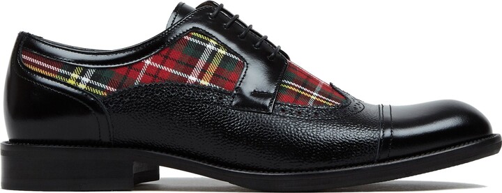 Embassy London USA - Orlando - Black & Tartan - Men's Oxford Shoes ...