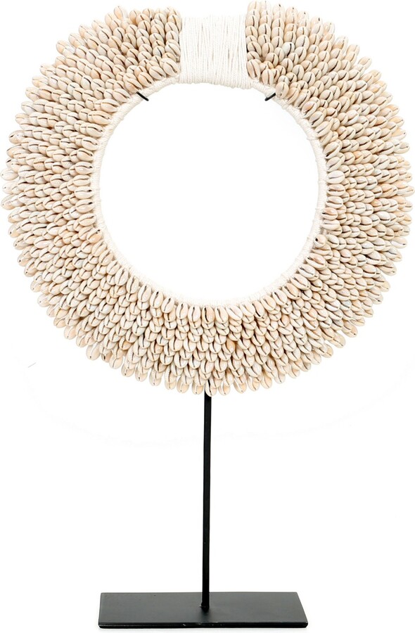 Bazar Bizar - The Papua Shell Disc On Stand - White - M - ShopStyle Artwork