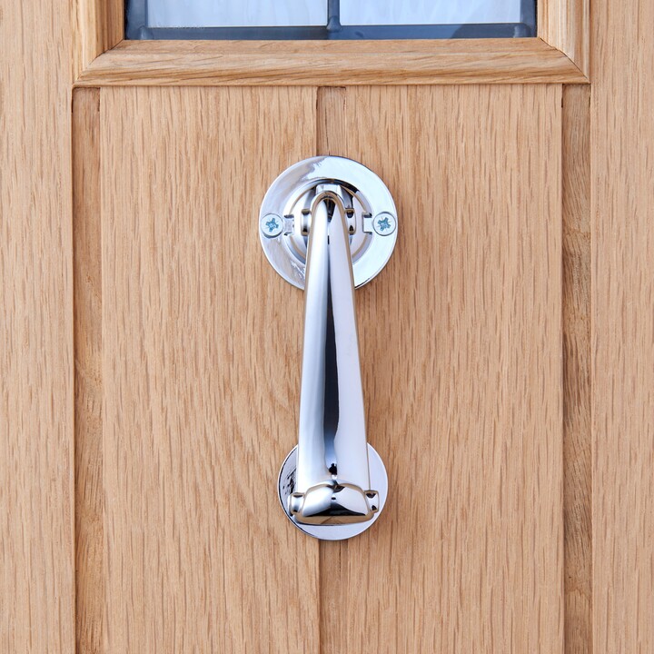Dunelm Traditional Scroll Chrome Door Knocker Silver - ShopStyle Decor
