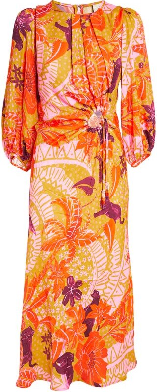 Farm Rio Jungle Print Midi Dress - ShopStyle