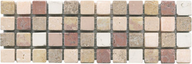 Eliane 3" x 8" Natural Stone C-1600 Listello Tile in Beige/Brown ...
