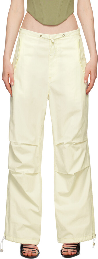 Dion Lee Off-White Toggle Parachute Trousers - ShopStyle Pants