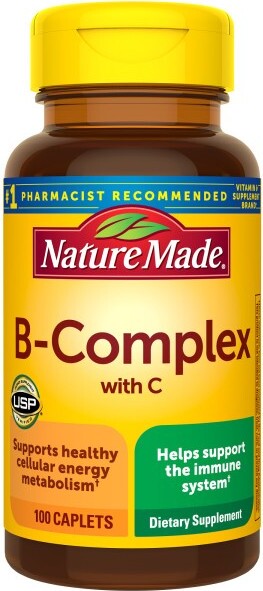 Nature Made B Complex With Vitamin C, Dietary Supplement for Immune ...