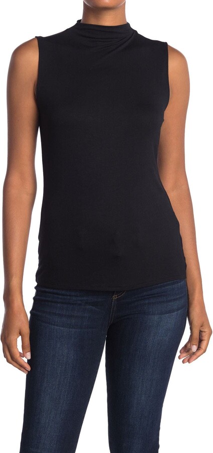 Halogen Mock Neck Tank - ShopStyle Tops