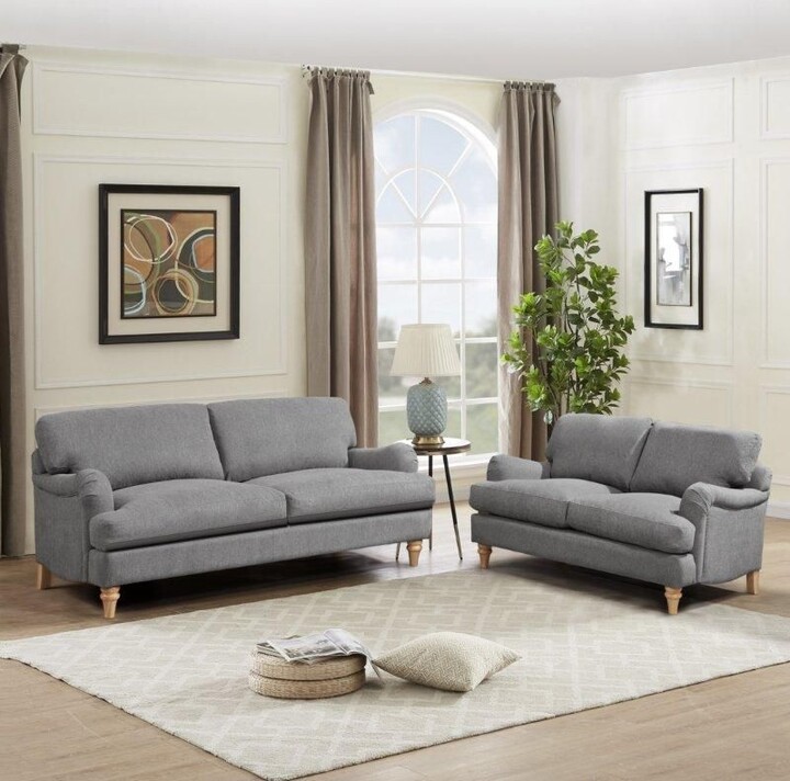 Home Detail Cambridge 3 Seater Sofa, Luxury Linen - ShopStyle