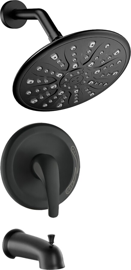 Simplie Fun Single Handle Rain Showerhead With Handheld Shower Combo ...