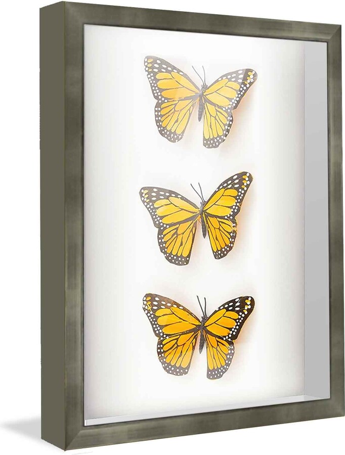 CustomPictureFrames.com 24x40 Shadow Box Frame Silver | 1.375 inches ...