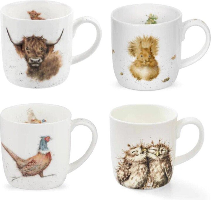 Wrendale Designs Set of 4 Wrendale Mugs Giftboxed - ShopStyle