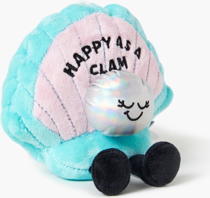 Forever 21 Punchkins Happy As A Clam Plush Bag Charm in Blue - ShopStyle