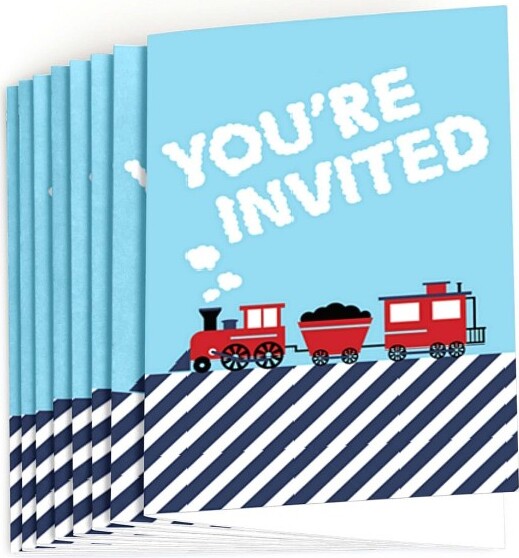 Big Dot of Happiness Railroad Party Crossing - Fill In Steam Train ...