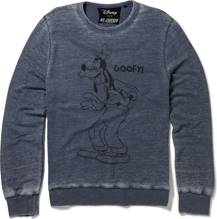 Recovered Disney Goofy Vintage Pose Blue Sweatshirt Size S by Re ...