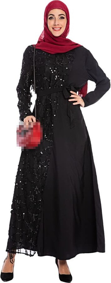 Youllyuu Women Kaftan Muslim Hijab Dress African Dress Islam Eid ...