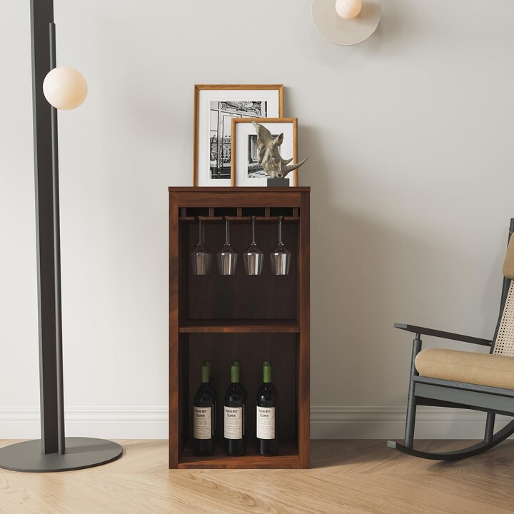SPOFLYINN Modular Wine Bar Cabinet Ancona Modular 32 Bottle Wine ...