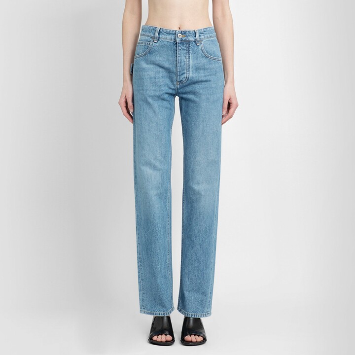 Bottega Veneta Woman Blue Jeans - ShopStyle