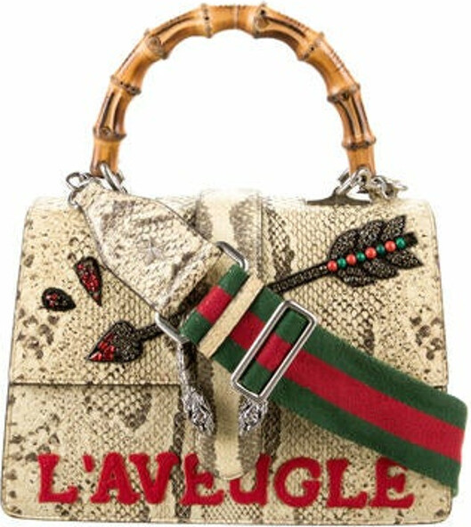 Gucci Medium Python Dionysus Bamboo Handle Bag - ShopStyle
