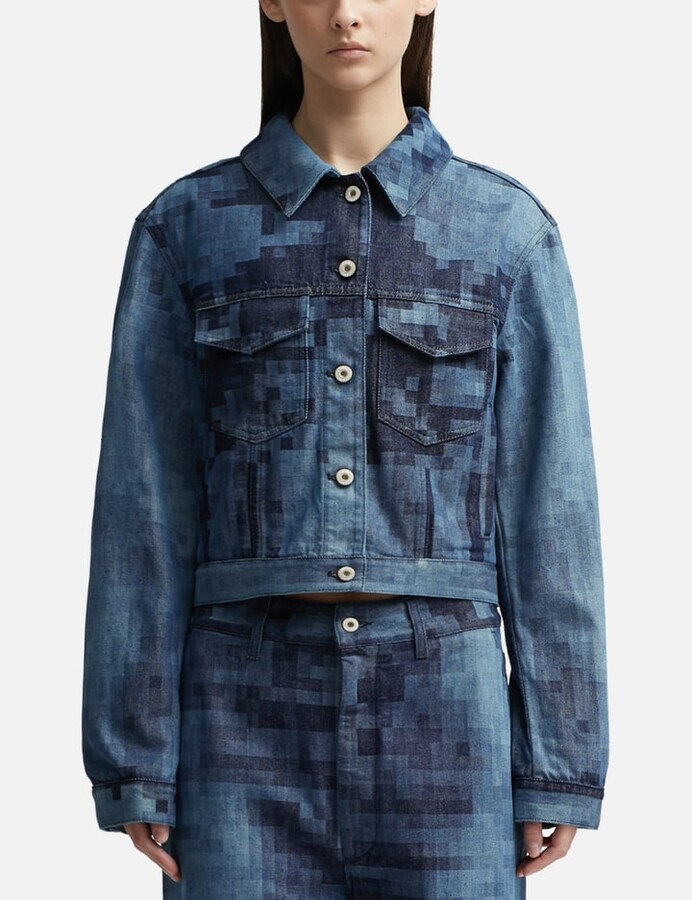 Loewe Pixelated Jacket In Denim - ShopStyle