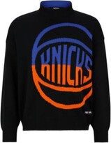 HUGO BOSS Relaxed-fit sweater with collaborative branding and mock ...