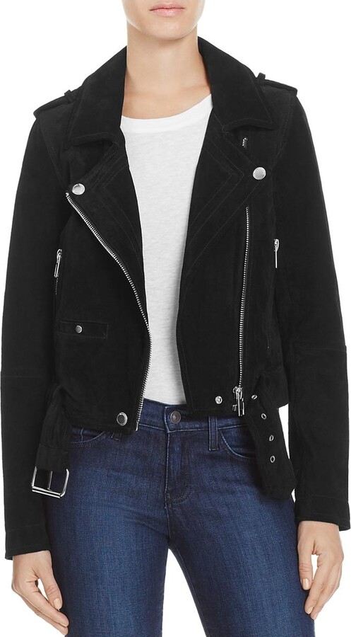 Blank NYC Womens Suede Short Motorcycle Jacket - ShopStyle