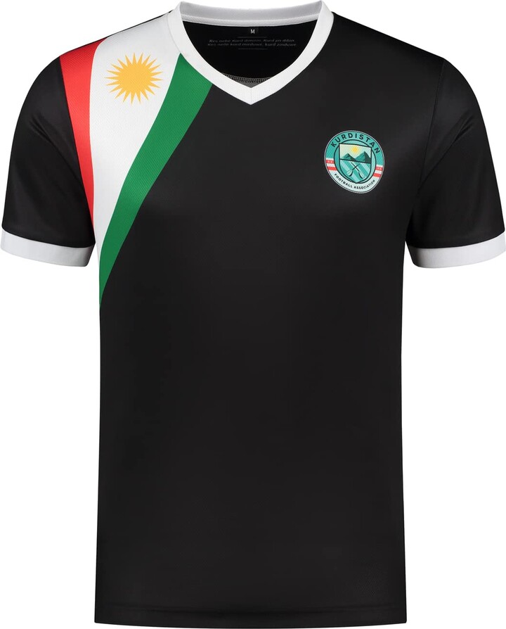 Kurdistan Football Association Kurdish Football Shirt - Kurdish Flag ...