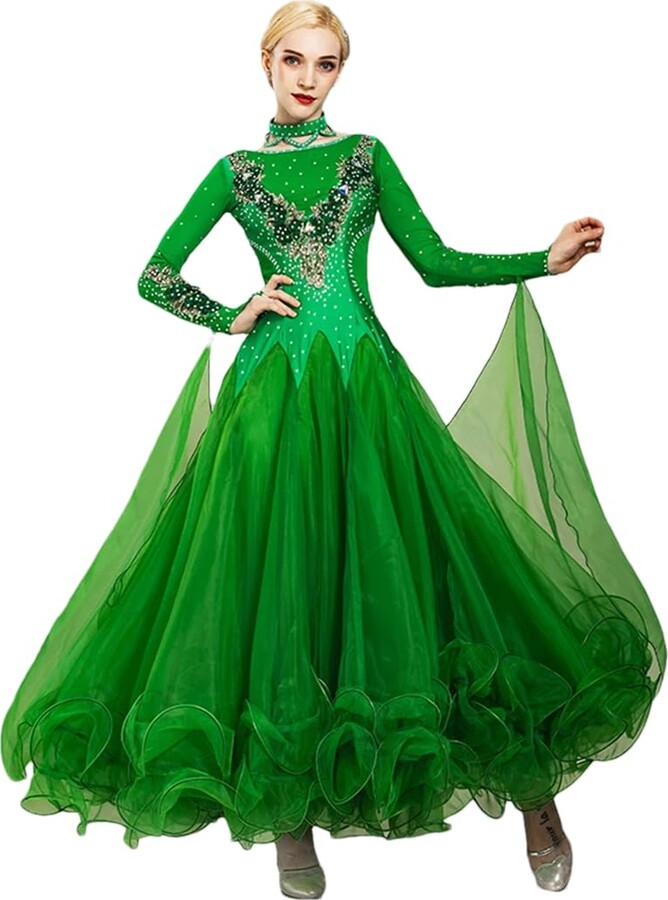 Disimlarl Ballroom Dance Competition Dress Women Modern Clothes Big ...