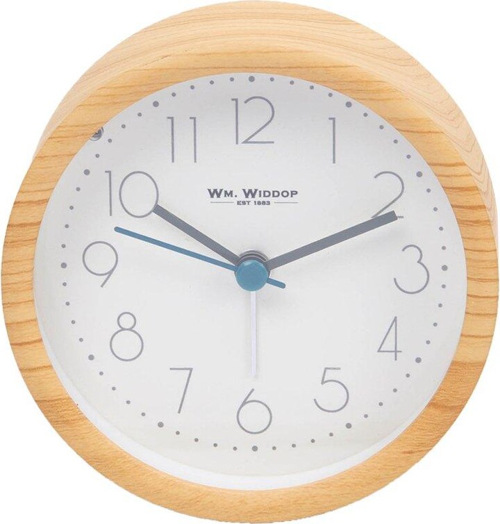 WILLIAM WIDDOP Light Oak Finish Alarm Clock with Light - ShopStyle