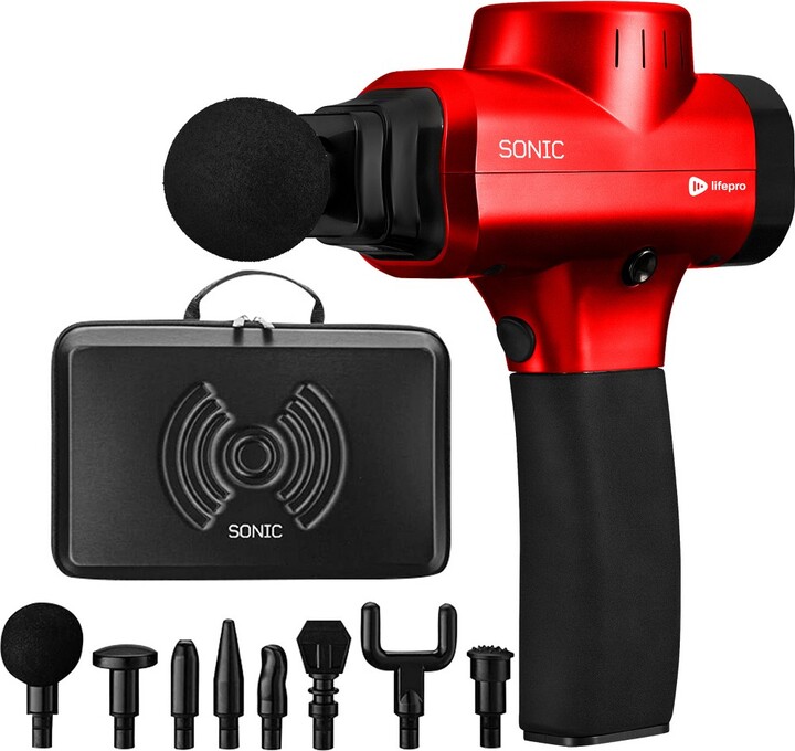 LifePro Sonic Handheld Percussion Massage Gun - Massager for Sore ...