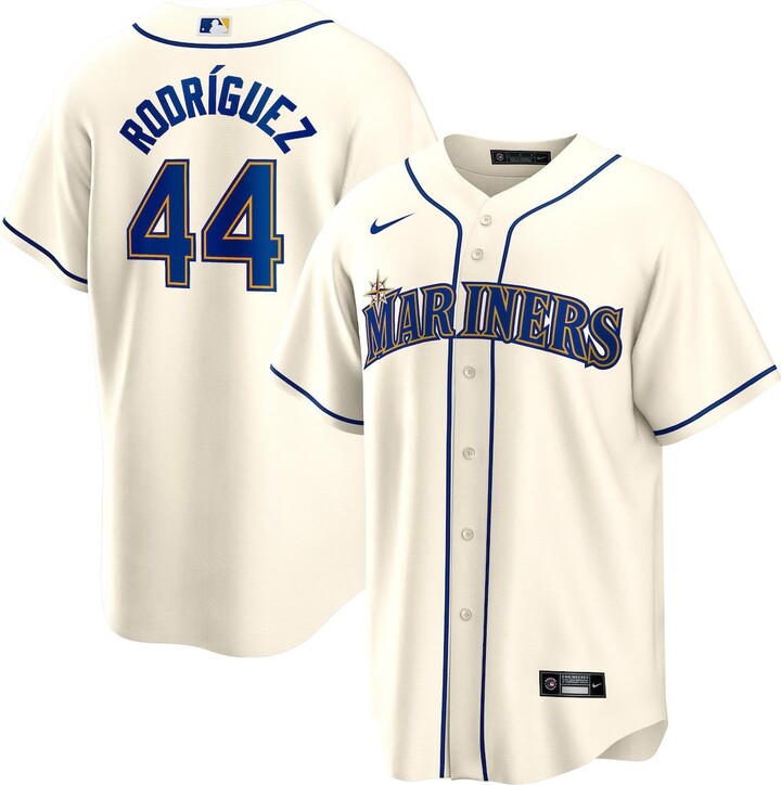 Nike Men's Julio Rodriguez Cream Seattle Mariners Official Replica ...