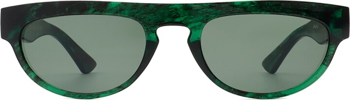 A. Kjærbede - Jake Green Marble Transparent - ShopStyle Sunglasses