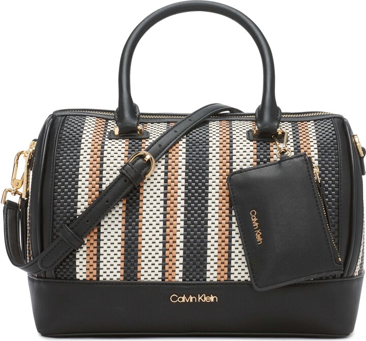 Calvin Klein Ashley Barrel Satchel - ShopStyle