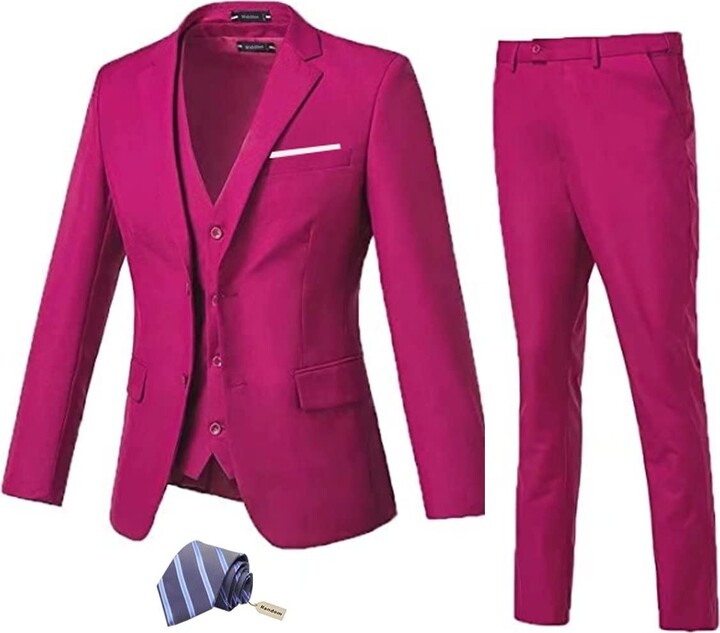 High-End Suits 3 Pieces Men Suit Set Slim Fit Groomsmen/Prom Suit for ...